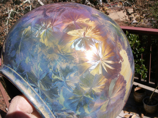 Crystal glaze with silver luster – riverpottery